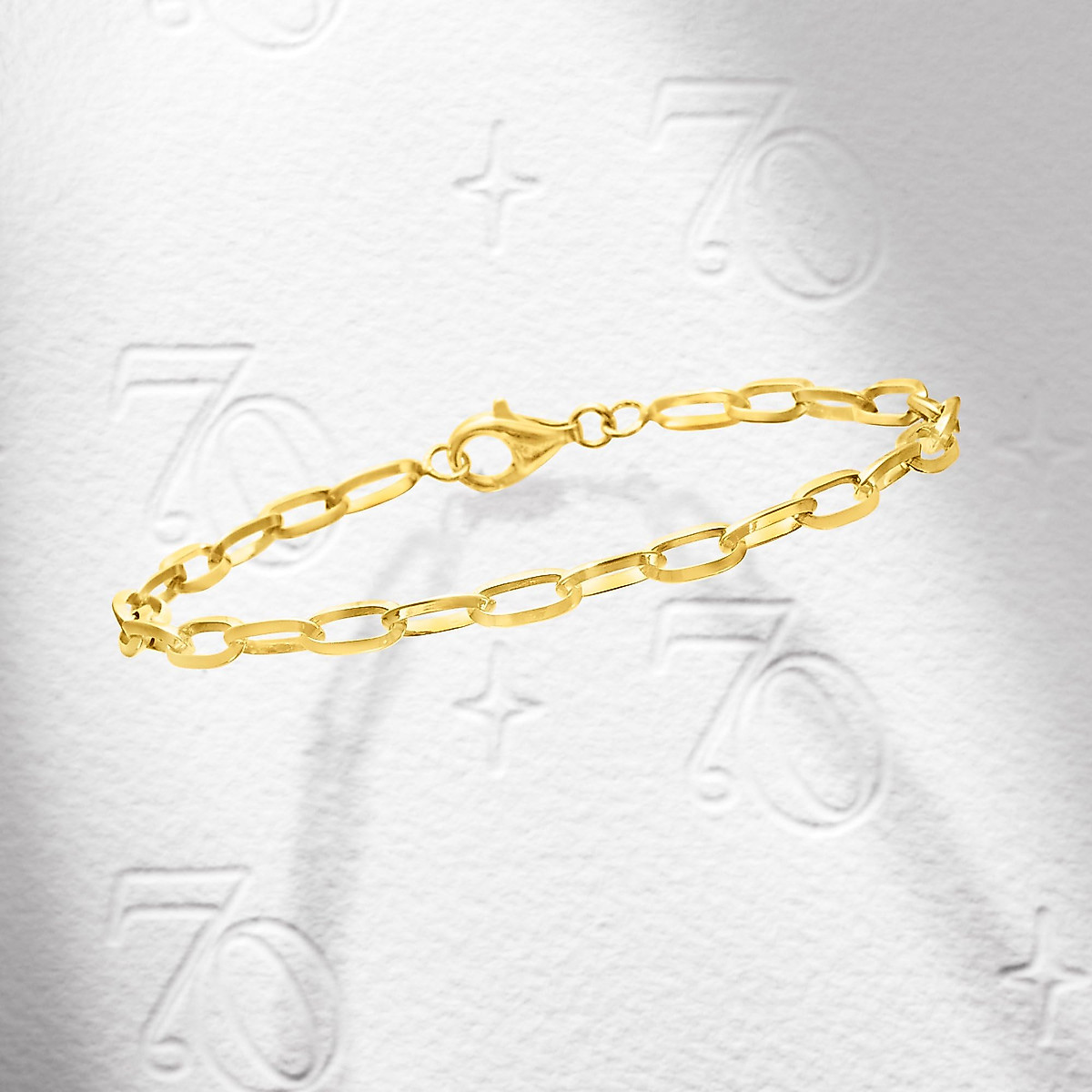 Ross-Simons Solid Paper Clip Link Bracelet