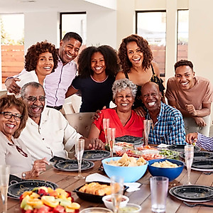 DECORLIFE 50th Birthday Plates and Napkins Serves 24, 50th Birthday Decorations for Men or Women, Cups, Knives, Forks, Spoons Included, Total 168pcs