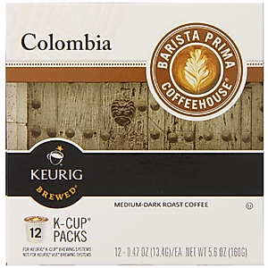 Barista Prima Coffeehouse Coffee, Keurig K-Cups, Colombia, 72 Count