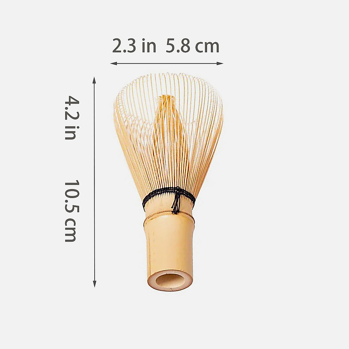ARTDOU Golden Bamboo Matcha Green Tea Whisk Chasen, Matcha Stirrer Traditional Japanese Tea Whisk for Making Matcha Powder 茶道具 茶筌 茶筅 茶せん 100本立