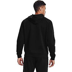 Under Armour Mens Rival Fleece Full Zip Hoodie , Black (001)/Onyx White , X-Large