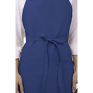 Chef Works Three Pocket Apron, Royal, One Size