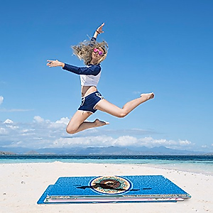 Meileer Yoga Mat |Travel Yoga Mat| Foldable Lightweight Anti-Slip Quick Dry Luxurious Yoga Mat/Towel|1mm Thick|Spray Bottle Included (Cytzle)