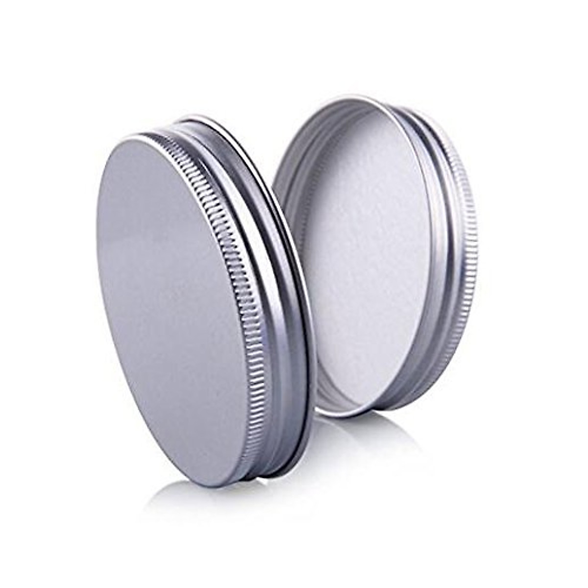 erioctry 250ml / 8Oz Jars PET Plastic Empty Cosmetic Containers Jars Cases with Silver Aluminum Lid Cream Lotion Box Ointments Bottle Food Bottle Makeup Pot Jar 6 Pack (8Oz/250ml)