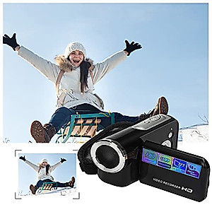 Professiona 16 Million Megapixel Difference Digital Camera Children Student Elderly Birthday Camera Entry-Level Camera 2.0 Inch Tft LCD (Black)