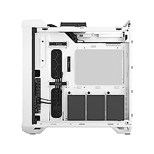 Fractal Design Torrent Compact White - Clear Tint Tempered Glass Side Panel - Open Grille for Maximum air Intake - Two 180mm PWM Fans Included - Type C - ATX Airflow Mid Tower PC Gaming Case