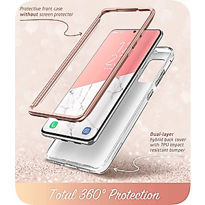 i-Blason Cosmo Series Case for Samsung Galaxy S20 5G (2020 Release), Slim Stylish Protective Bumper Case Without Built-in Screen Protector, Marble, 6.2''