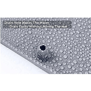 Under Sink Mat - 34" x 22" Waterproof Under Sink Kitchen Cabinet Mat with Drain Hole,Kitchen Bathroom Cabinet Floors Mat,Silicone Under Sink Mat,Flexible Under Sink Mats