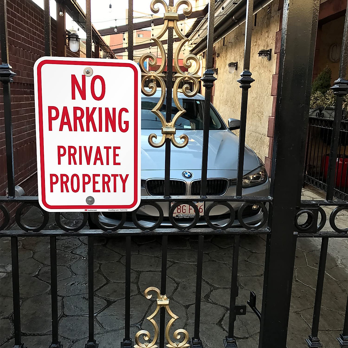 SmartSign - K-1667-EG-12x18-D2 "No Parking - Private Property" Sign | 12" x 18" 3M Engineer Grade Reflective Aluminum