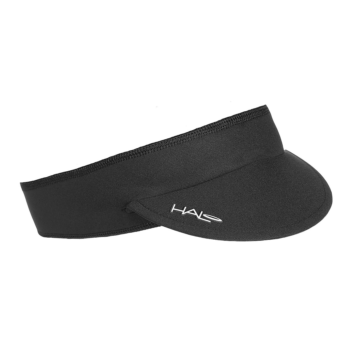 Halo Headband mens headband with visor, Black, One Size US