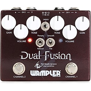 Wampler Dual Fusion V2 Tom Quayle Signature Dual Overdrive Guitar Effects Pedal