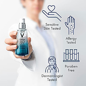 Vichy Mineral 89 Hyaluronic Acid Face Serum, Facial Gel Moisturizer and Pure Hyaluronic Acid Hydrating Serum for Sensitive or Dry Skin, 1.01 Fl Oz (Pack of 1)