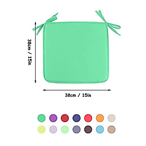 TUNKENCE Seat Cushion Chair Cushions for Office Square Strap Garden Chair Pads Seat Cushion for Outdoor Bistros Stool Patio Dining Room 15x15 Inch
