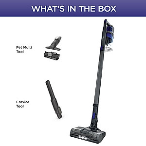 Shark IX141 Pet Cordless Stick Vacuum with XL Dust Cup, LED Headlights, Removable Handheld, Crevice Tool & Pet Multi-Tool, 40min Runtime, Grey/Iris