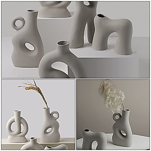 IMIKEYA 1pc Vase Abstract Art Planter Pot for Plants Indoor Flower Pots for Indoor Plants Ceramic Irregular Flowerpot Decorative Succulent Plants Office Ceramics Flower Arrangement Flowers