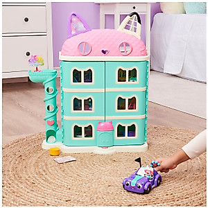 Gabby's Dollhouse, Carlita Toy Car with Pandy Paws Collectible Figure and 2 Accessories, Kids Toys for Ages 3 and up
