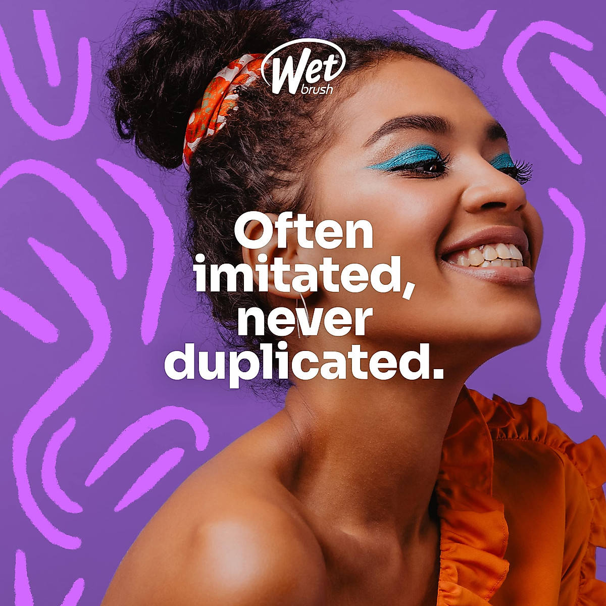 Wet Brush Detangler Hair Brush & Built-In Cleaner Combo, Teal - Detangling Brush with Intelliflex Bristles for Knots, and Tangles - Anti-Static Snag-Free Hair Brush for Split-Ends & Hair Breakage