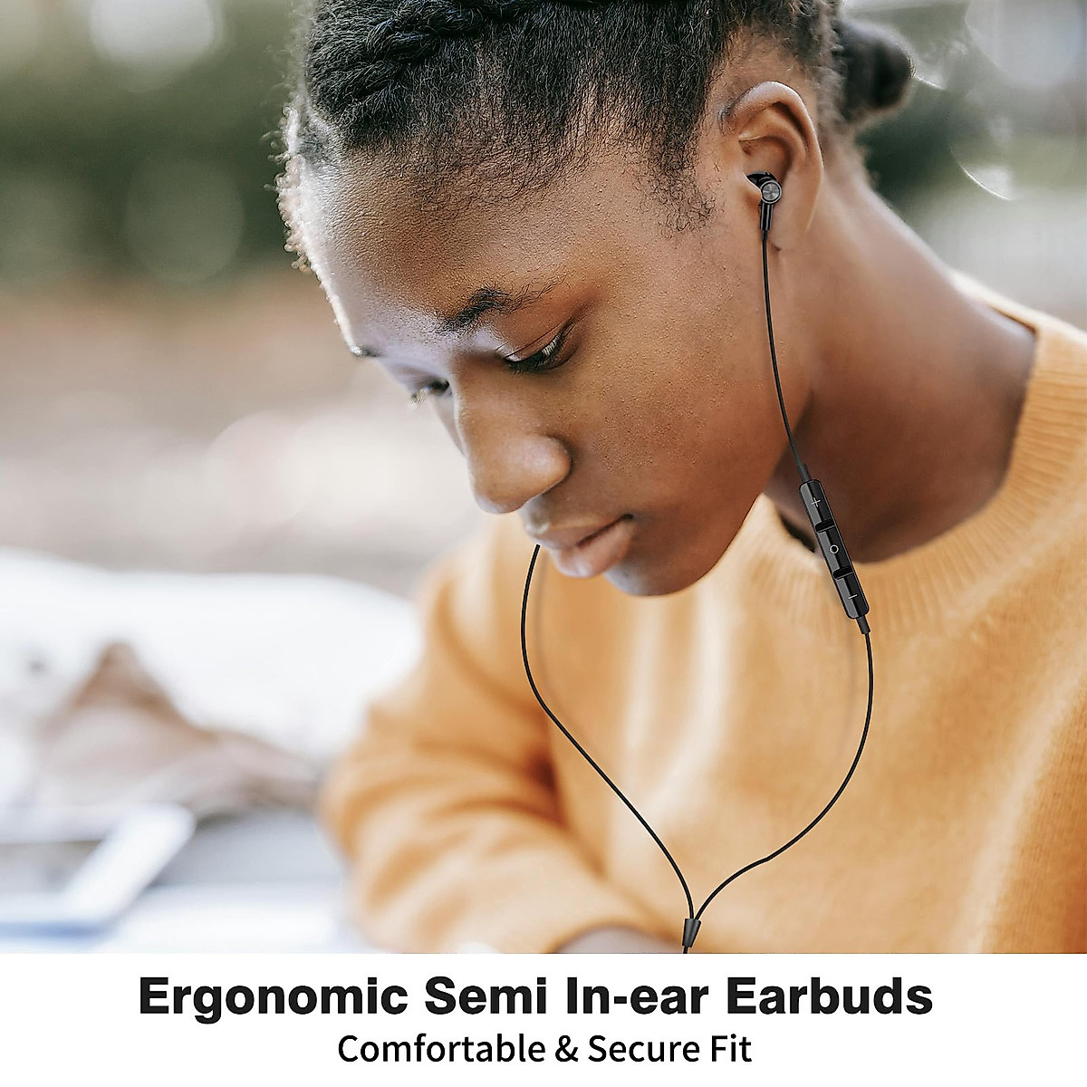 USB C Headphones Magnetic USB-C Wired Earbuds HiFi Stereo Type C Earphones Microphone Volume Control for Galaxy S24 S23 FE S22 S21 Ultra Flip Fold,Motorola Edge/Razr,iPad 10,iPhone 16/15,Pixel,Oneplus