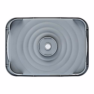 Glad Kitchen Sink Wash Basin for Dishes | Large Plastic Tub with Drain Plug | Multipurpose Dishpan for Cleaning Tableware | Sinkware Accessories, Grey