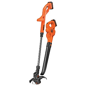BLACK+DECKER 20V MAX* POWERCONNECT 10 in. 2in1 Cordless String Trimmer/Edger + Sweeper Combo Kit (LCC222)