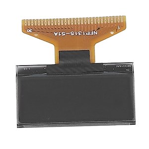 FOLOSAFENAR Display Module, 128 X 64 Thin Plastic Layer Professional LCD Display Screen 4Pcs Small 30PIN for DIY(Blue Displaying)