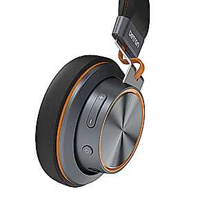 Betron Wireless Bluetooth Headphones with Microphone and Volume Control On-Ear Cordless Stereo HD Sound Built-in Mic Wired Mode for Cellphones Tablets Mp3 Players