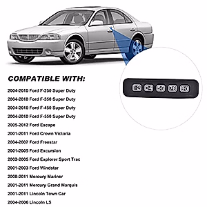 Keyless Entry Number Keypad Driver Side Left Compatible with Ford F250 F350 F450 F550 Lincoln Replace# 8L8Z14A626AA 8L8Z-14A626-AA