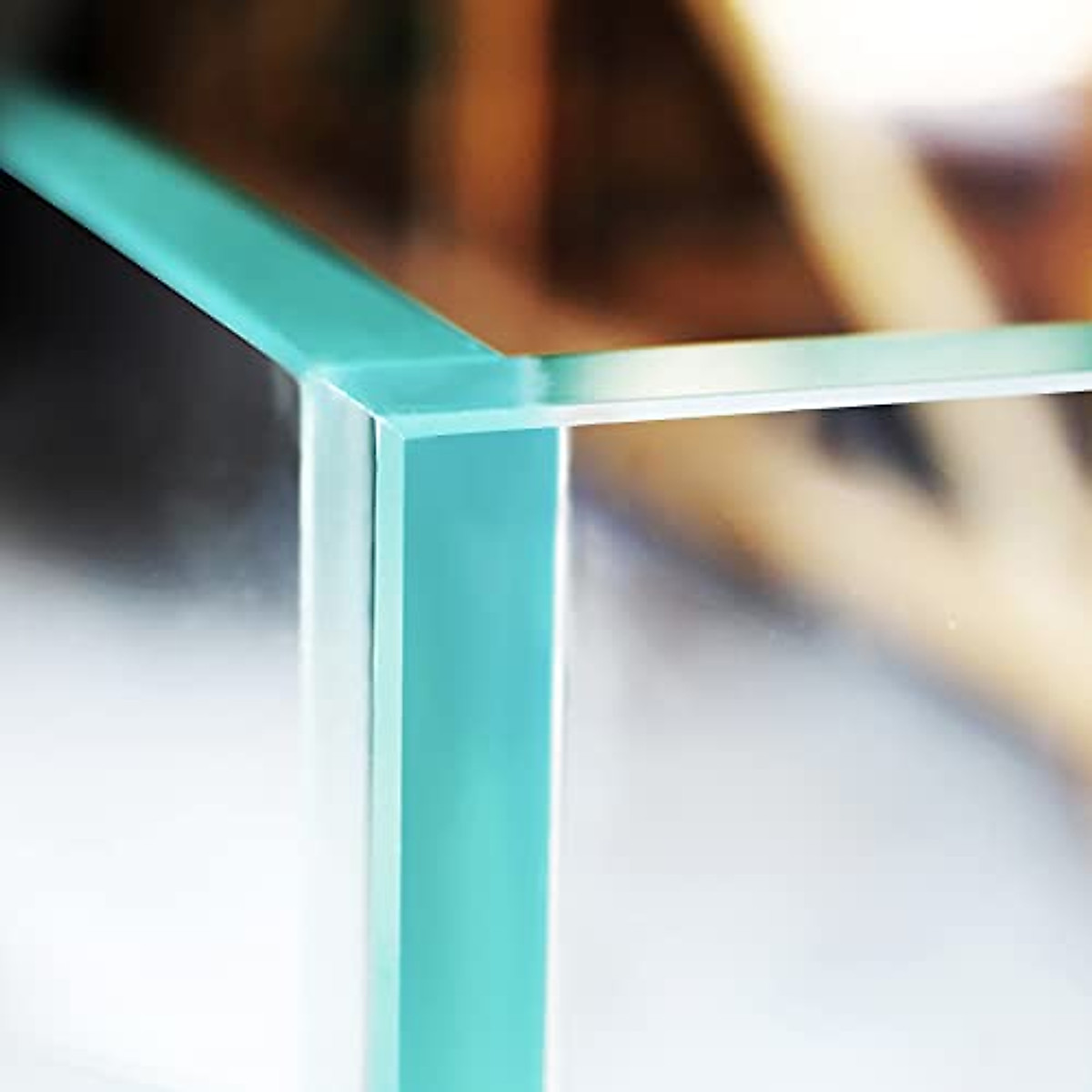 Allcolor Ultra Clear Rimless Aquarium Tank 2-22 gallons Low Iron Glass (21Gal - Top Glass Canopy)