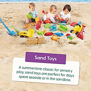 Hape 5-in-1 Beach Set Sand Toys for Toddlers 18 Months and Up