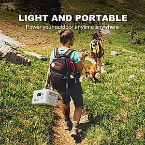 ALLPOWERS R600 BEIGE 299Wh 600W Portable Power Station, LiFePO4 Battery Backup with UPS Function, 1 Hour to Full 400W Input, MPPT Solar Generator for Outdoor Camping, RVs, Home Use