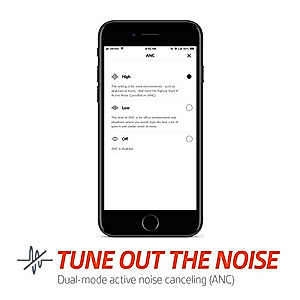 Plantronics BackBeat GO 410 Wireless Headphones, Active Noise Canceling Earbuds, Graphite