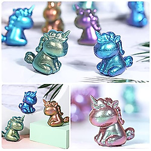 Chameleon Powder Pigment, 8 Color Changing Mica Powder for Epoxy Resin Tumblers, Update Chrome Powder for Nails Art Makeup Paints Crafts Candle Making Dye Slime Metallic