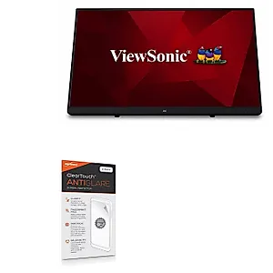 BoxWave Screen Protector Compatible With Viewsonic TD2230 (22") - ClearTouch Anti-Glare (2-Pack), Anti-Fingerprint Matte Film Skin for Viewsonic TD2230 (22")