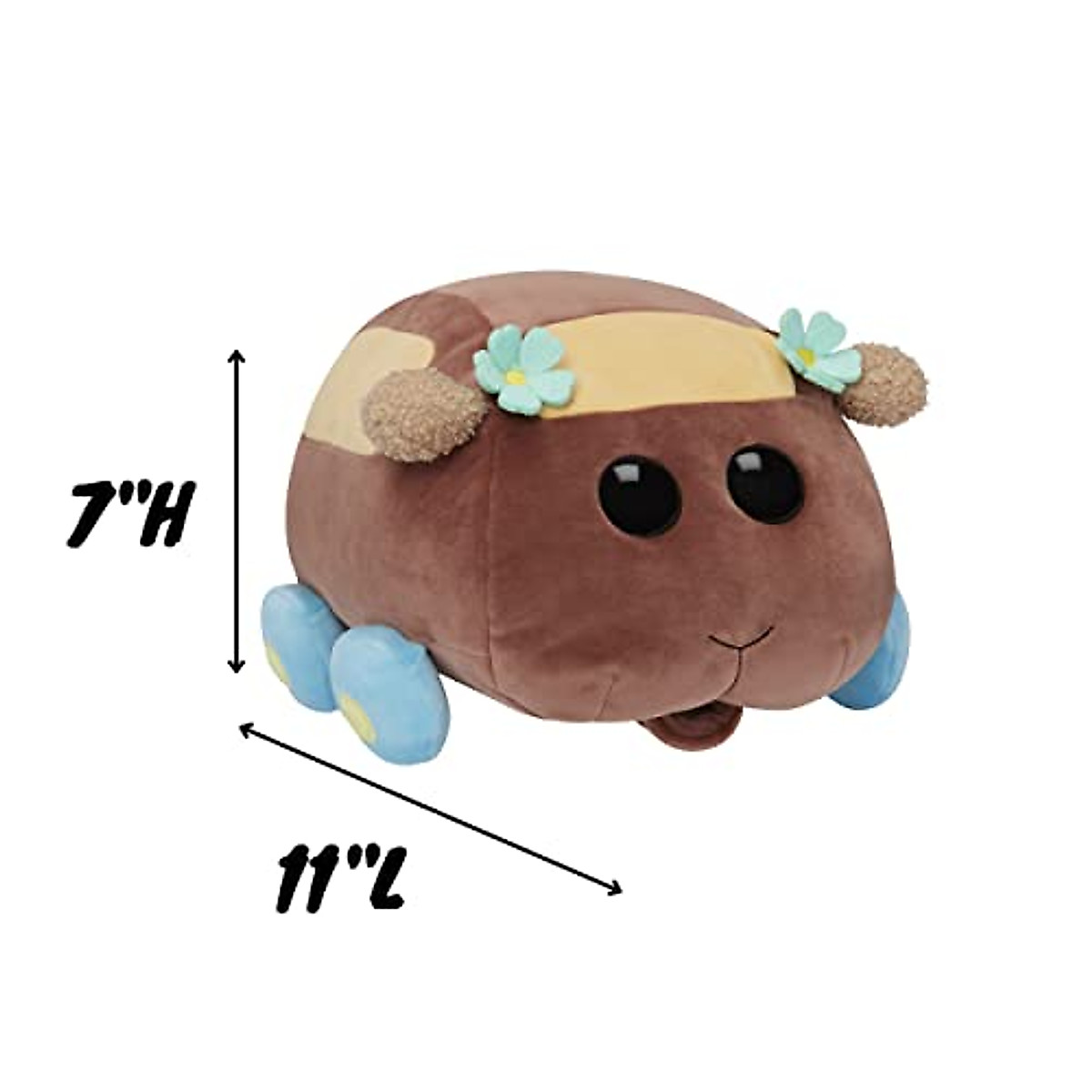 MGA Entertainment Pui Pui Molcar 11-Inch Choco, Ultrasoft Stuffed Animal Medium Plush Toy, Gift for Kids Girls Boys Collectors Ages 3 4 5 6 7+