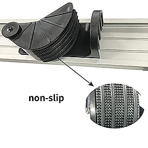 L-KEE Mop Rack Wall Mount, Mop Holder Organizer with 4 Racks 5 Hooks, Aluminum Alloy Broom Holder, Multifunctional Mop Rack for Cleaning Tool in Storage Garage Home Garden Office