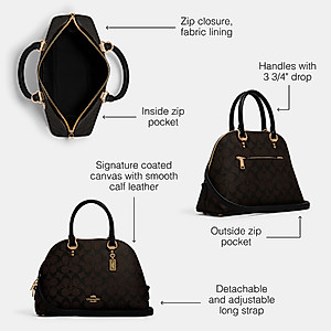 COACH Katy Satchel, Brown Black