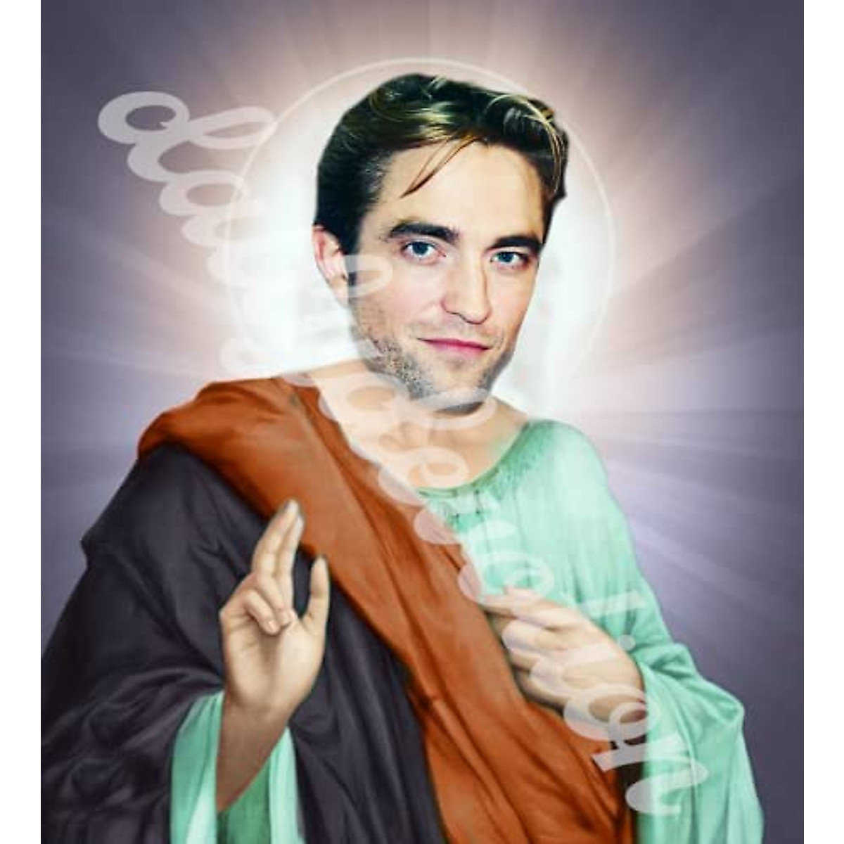 Robert Pattinson Celebrity Parody Devotional Prayer Candle