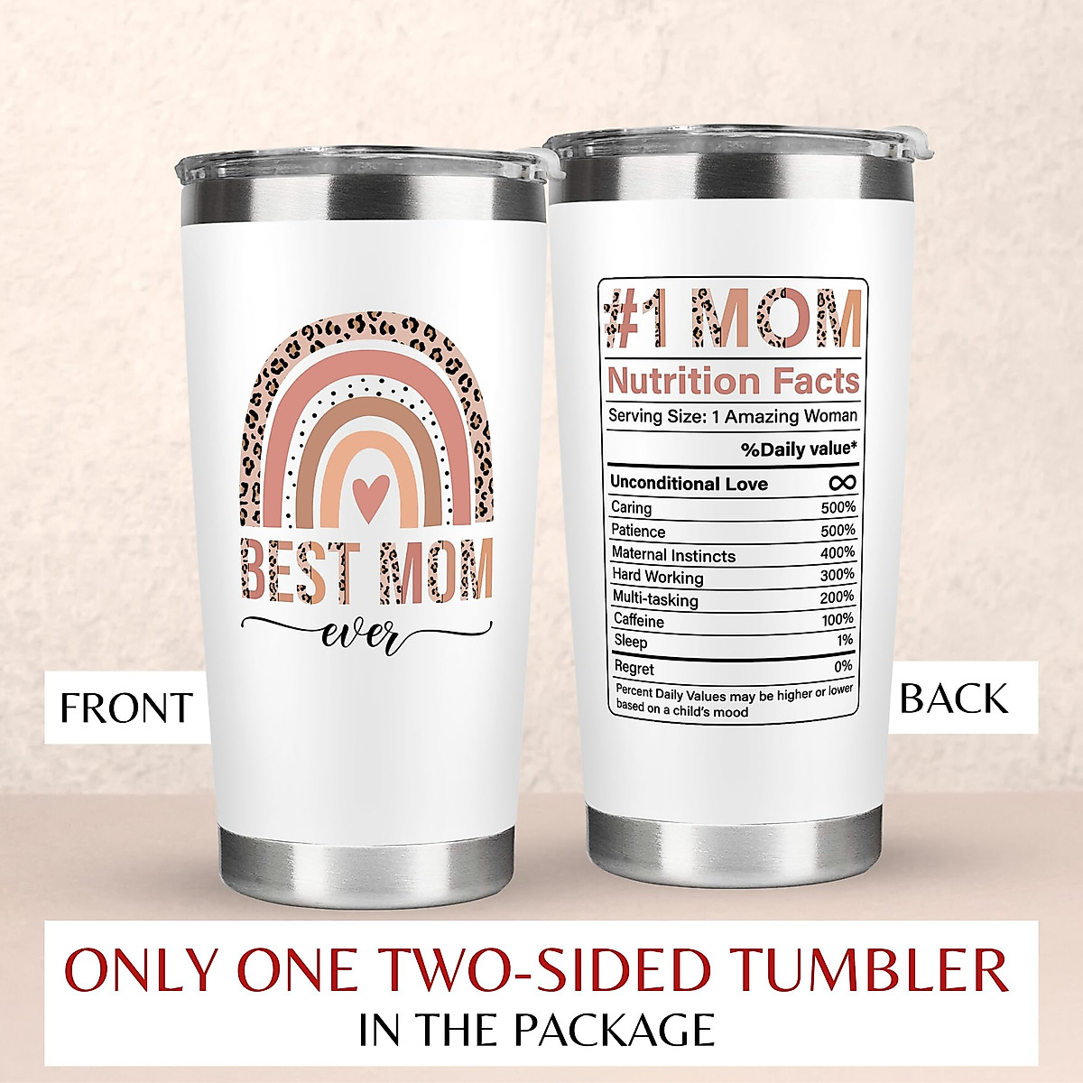 Gifts for Mom from Daughter Son - Mom Birthday Gifts, Birthday Gifts for Mom - Christmas Gifts, Christmas Gifts for Mom Wife - Mom Gifts, Mother Gifts, New Mom Gifts for Women - 20 Oz Tumbler