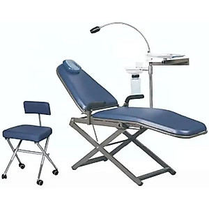 Castanai Patient Chair with Tray with Integrated LED Exam Light with Doctor's Stool Nylon Bag