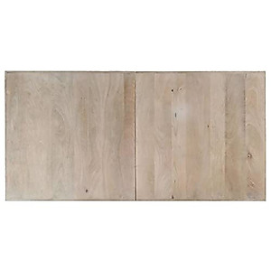 YPWRENH Cocktail Table Snack Table Dining Table 55.1"x27.6"x29.5" Solid Bleached Mango Wood for Dining Room, Kitchen or Living Room