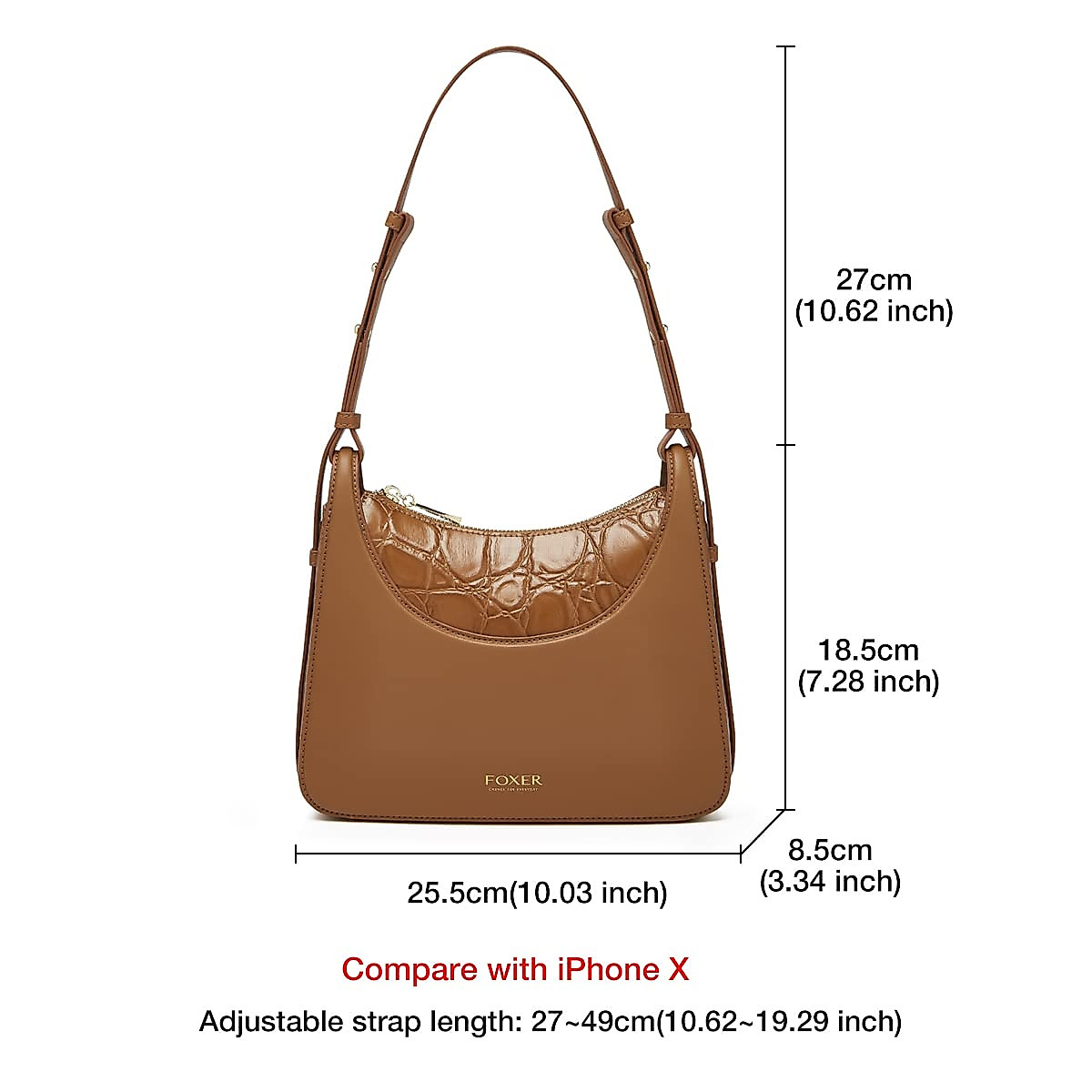 Cowhide Leather Crossbody Purses for Women Classic Clutch Shoulder Bags for Ladies Trendy Handbags Small Underarm Bag Purses