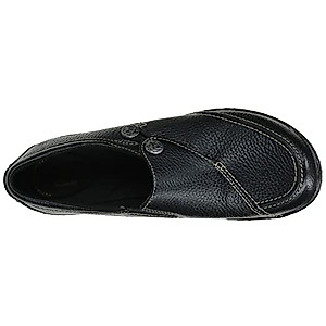 Clarks womens Ashland Lane Q Slip On Loafer, Black, 9.5 US