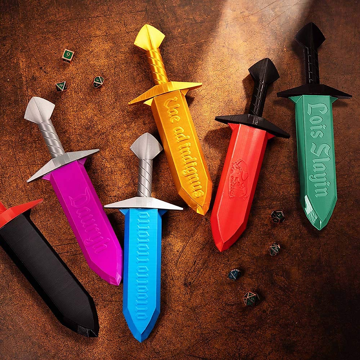 Custom Designed Dice Dagger Dice Sword Holder for Dice Storage Personalized Role Playing Dice Keeper | DND RPG D&D Dungeons and Dragons GiftQ