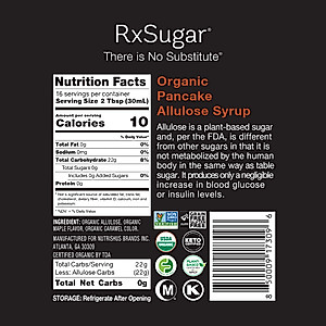 RxSugar Organic Pancake Syrup