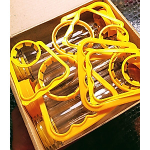 1UA Bottle Extra Large Preform 3x6.75oz and Regular 3x1.5oz (6pcs) Baby Soda Test Tubes Rugged Clear Plastic Geocache Waterproof Storage Science Experiment Container Electronics GPS Housing Unit IoT