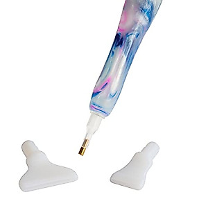 DIAMOND ART CLUB Premium Drill Pen, Comfortable Diamond Painting Pen, Diamond Art Accessories and Tools, 2 Pack, Carnival Delight and Royal Rhapsody Swirl