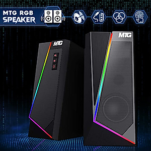 Lumos 8 Gaming Desktop PC, Intel Core i5 8th Gen, AMD RX 6400 4GB DDR6, 16GB RAM, 256GB SSD + 1TB HDD 24 Inch Monitor, PCI-E Bluetooth | Wi-Fi, RGB Kit, Win 11 Home (Renewed)