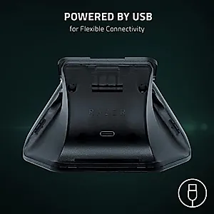 Razer Universal Quick Charging Stand for Xbox Series X|S: Magnetic Secure Charging - Perfectly Matches 20th Anniversary Xbox Wireless Controller - USB Powered (Controller Sold Separately)