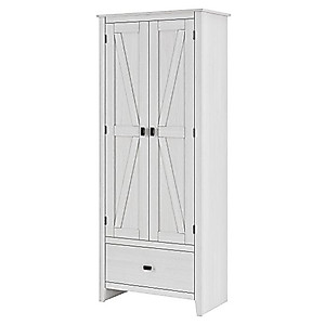 Ameriwood HOME SystemBuild Farmington 30 inch Wide Storage Cabinet, Ivory Pine