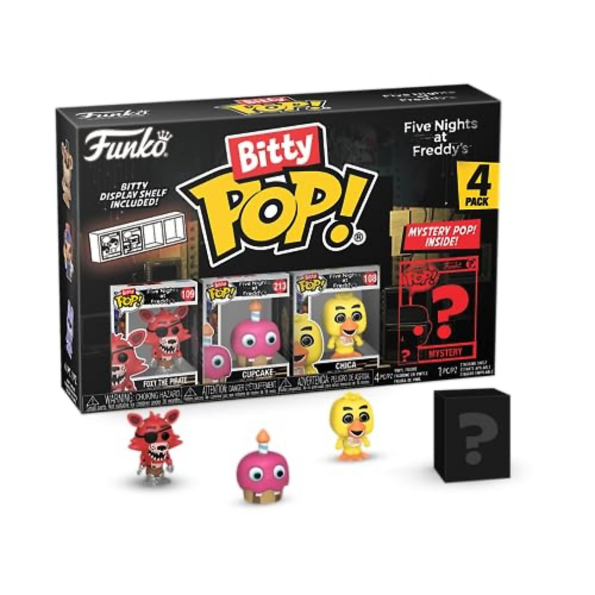 Funko Bitty POP! Five Nights at Freddy's (FNAF)- Foxy and A Surprise Mystery Mini Figure - 0.9 Inch (2.2 Cm) Collectable - Gift Idea - Cake Topper